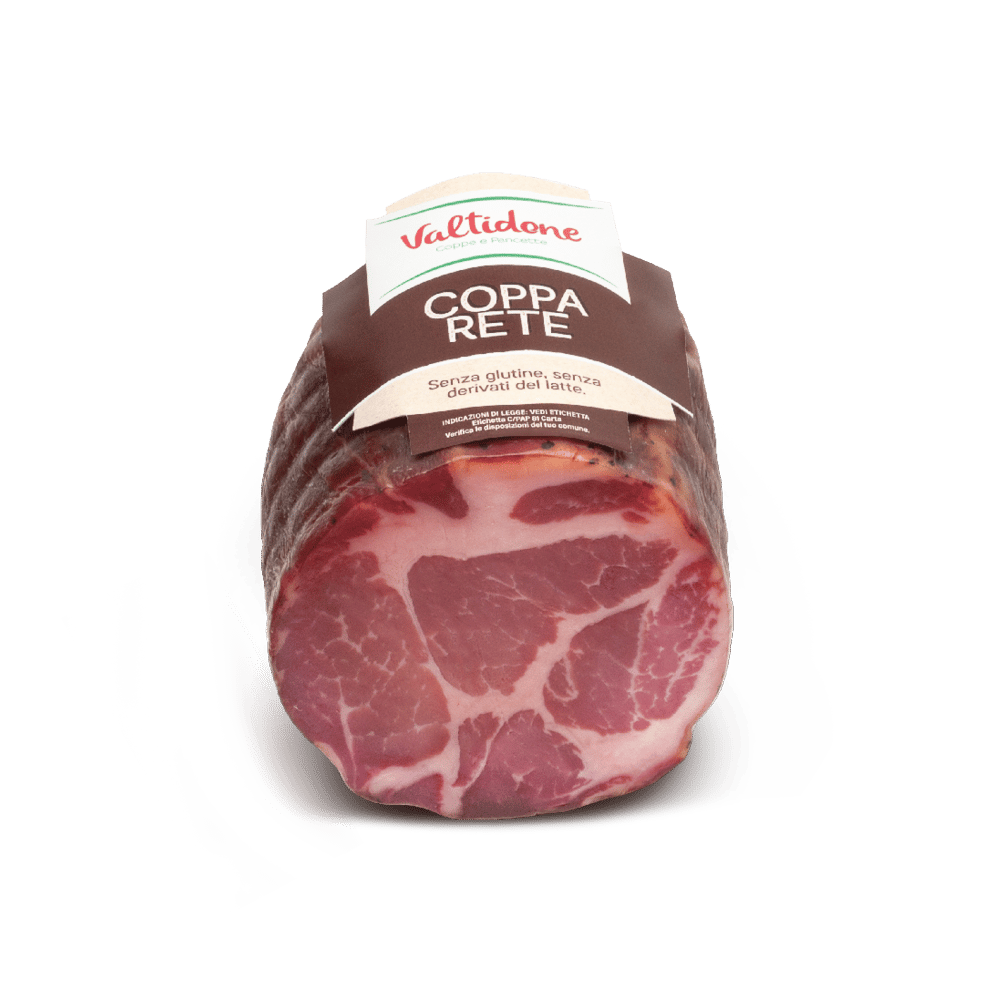 Coppa in rete dimezzata - Valtidone Salumi
